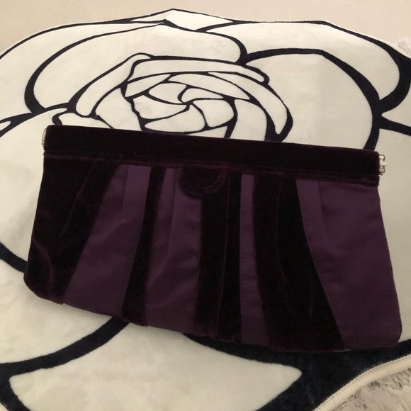 Betmar New York | Bags | Purple Velvet And Taffeta Clutch By Betmar New ...